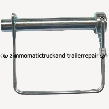 wire lock pin, 3/8 x 2, holds crank in j-hook while tarp is open or closed