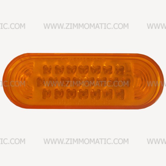 light, 2 x 6 inch amber, LED strobe, Grote, oval light