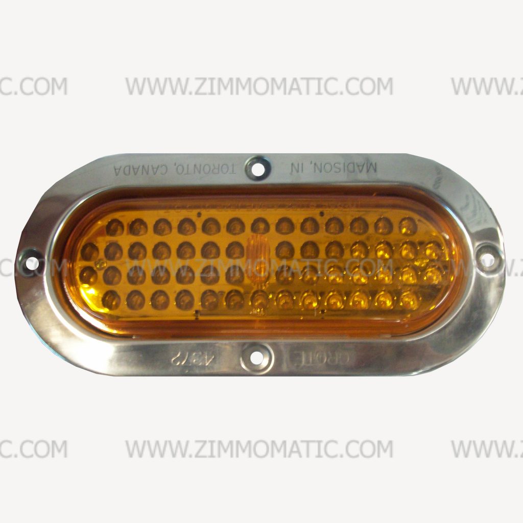light, 2 x 6 inch oval, LED amber, optronics, used for marker lights or ...