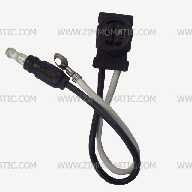 pigtail, 2 wire flat LED plug, used for wiring clearance or marker lights