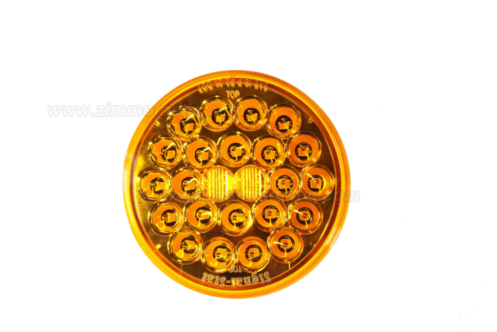 light, 4 inch amber, LED light used for turn signals or marker lights