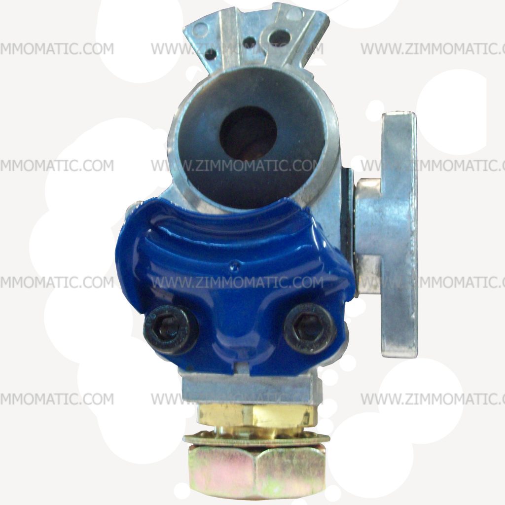 glad hand, shutoff control, service, (blue), used with 2 airline sets